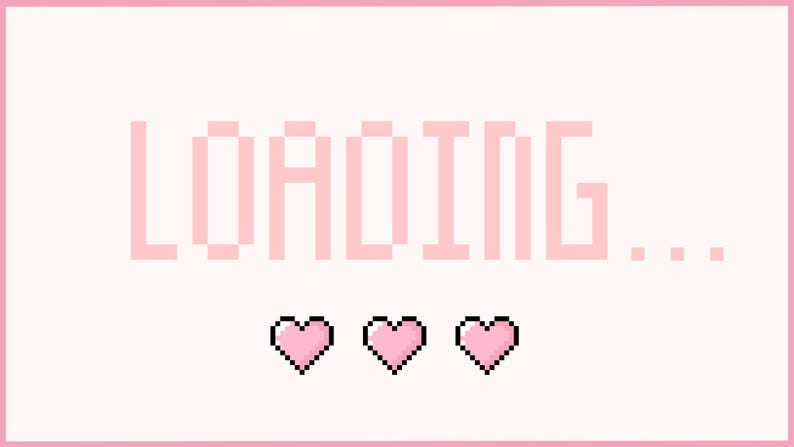 Cute Pink Starting Soon Screen Twitch Streamer Assets - Etsy