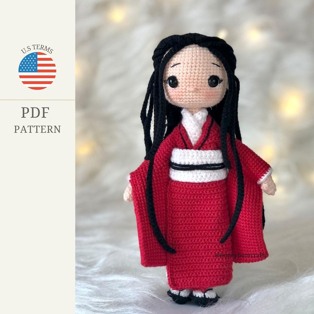Aimi the Japanese Doll Pattern, Amigurumi Doll Patterns, PDF in English ...