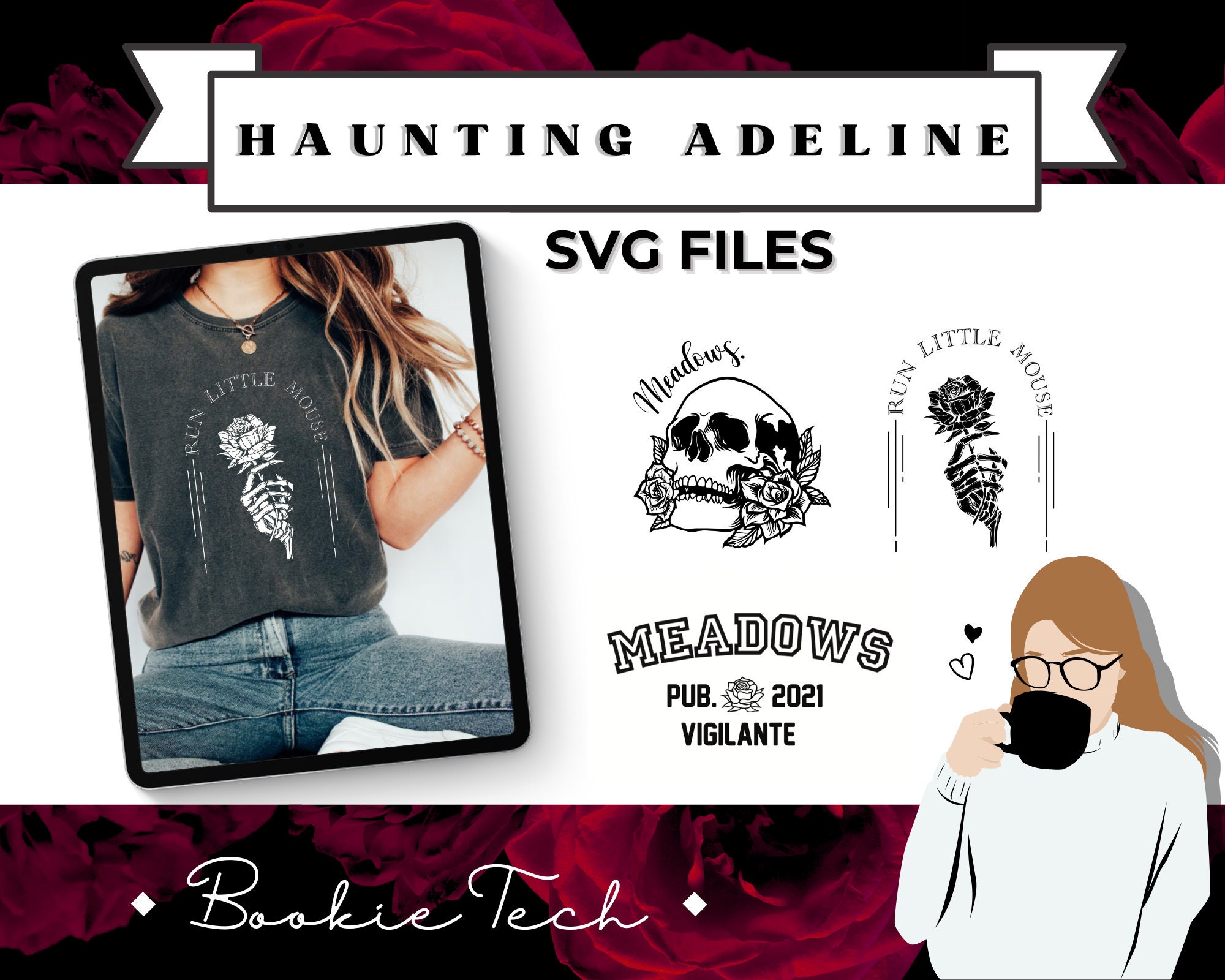 Haunting Adeline SVG Files Dark Romance Cat and Mouse Duet H.D. Carlton ...