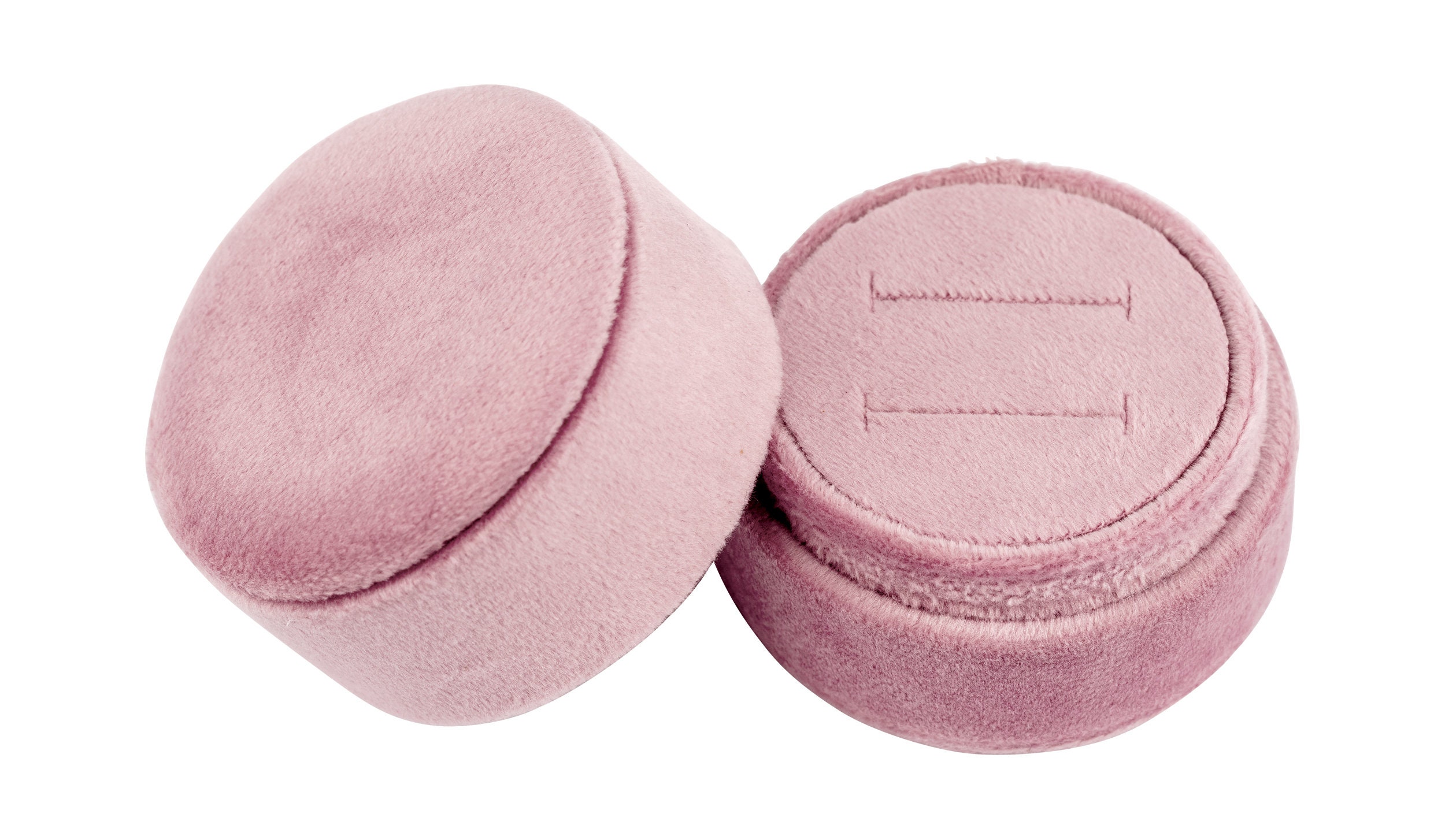 Circle Suede Engagement Ring Box Available in Black, Burgundy, Gray ...