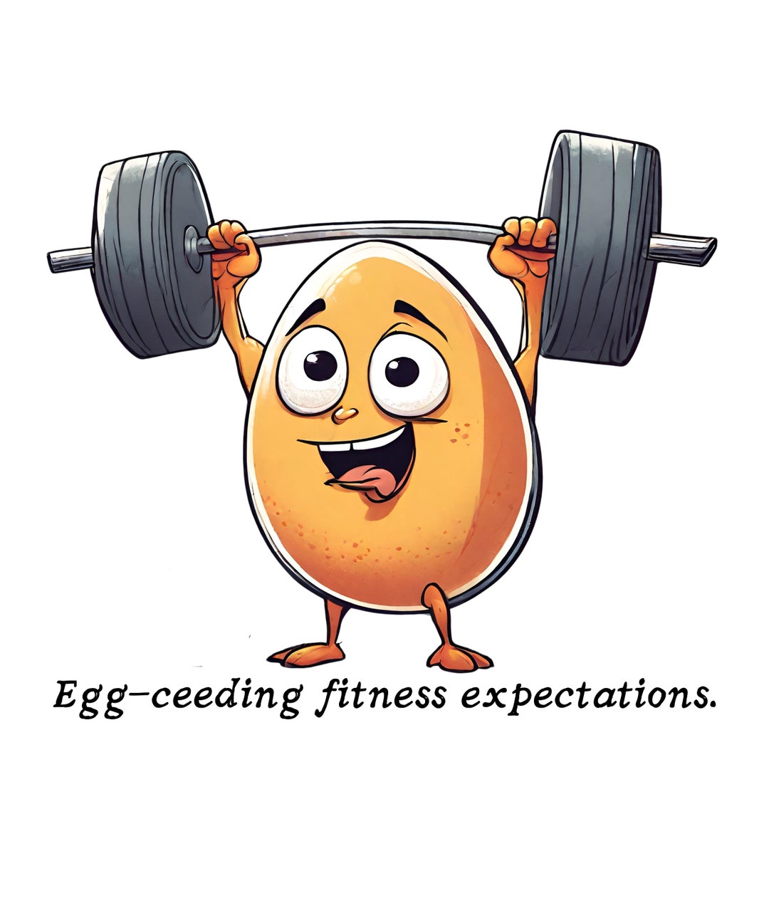 Happy Easter Funny Egg Lifting Barbells Workout PNG and Jpeg Digital ...