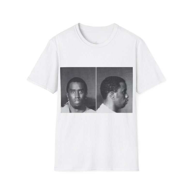 Diddy Mugshot Tee Puff Daddy Sean Combs Puffy Celebrity Mugshot Tee ...