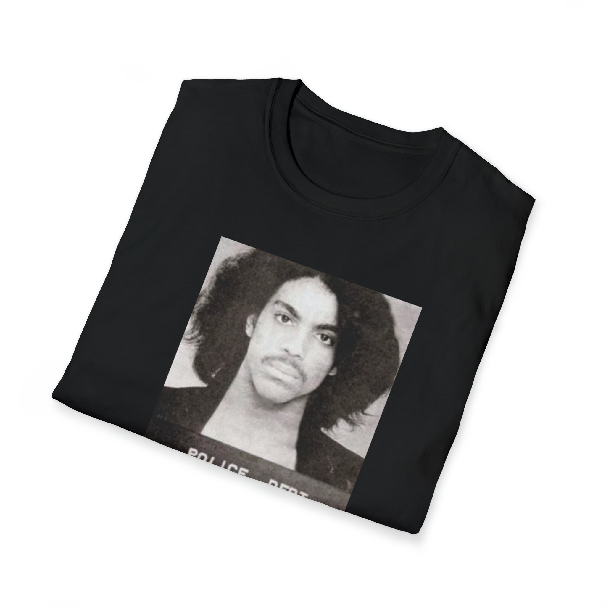 Prince Mugshot Tee Celebrity Mugshot T-shirt Graphic Tee Streetwear - Etsy