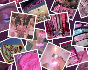 Y2k Wall Collage Kit,y2k Posters,y2k Pink Poster Collage Kit,y2k Aesthetic Wall Collage Kit,pink ...