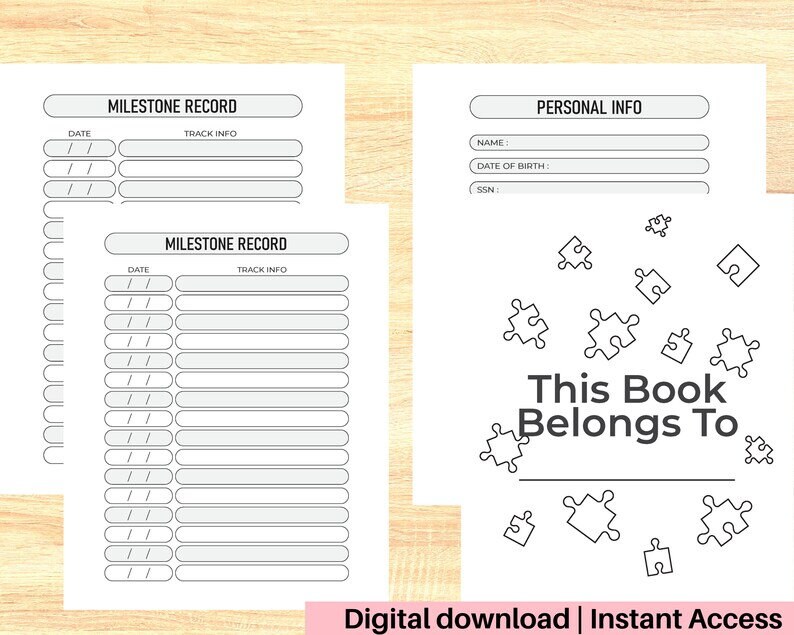 Autism Productivity Planner, Adult Autism Workbook, Child Behavior ...