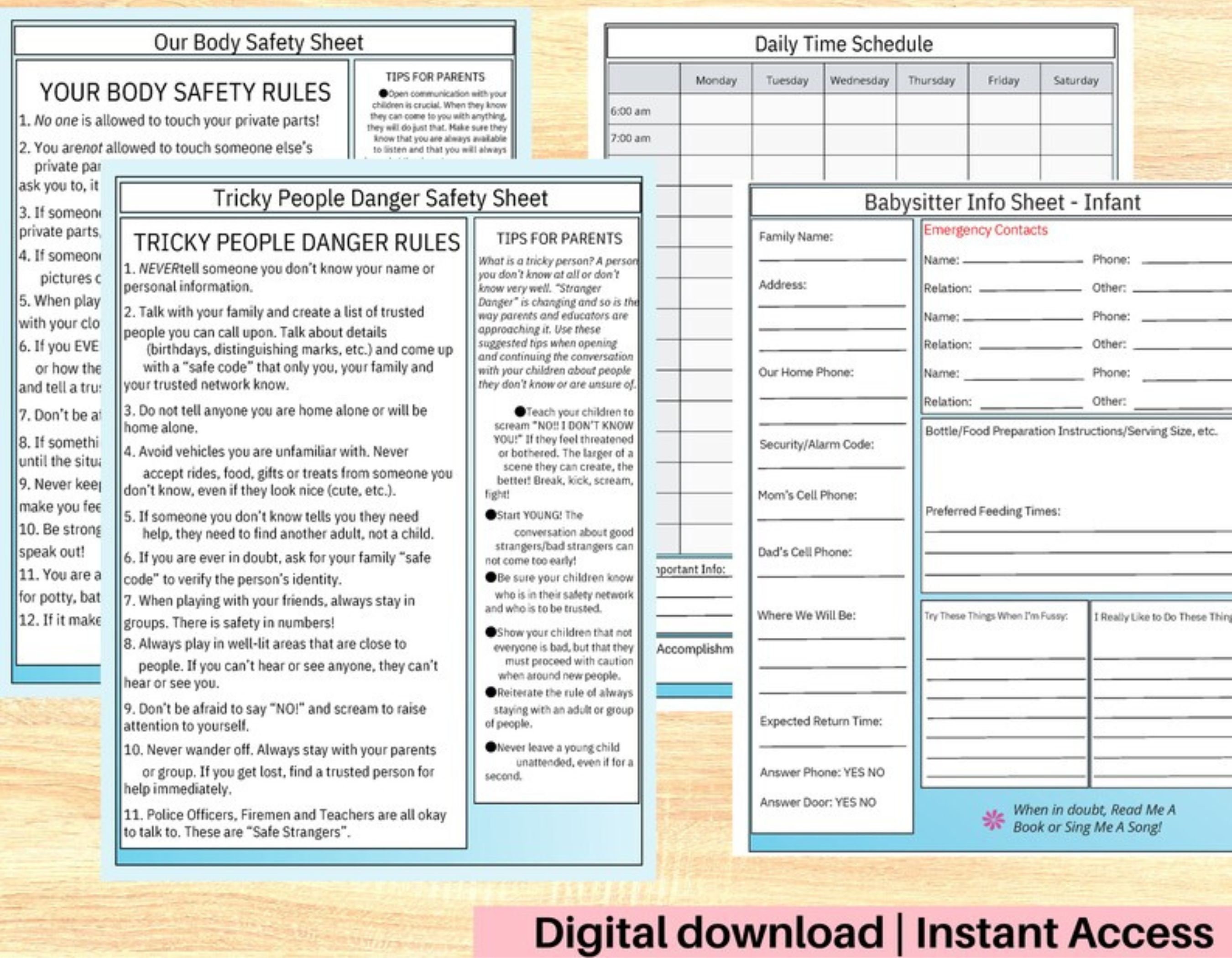 2023 Family Safety Planner, Home Security Checklist, Emergency ...
