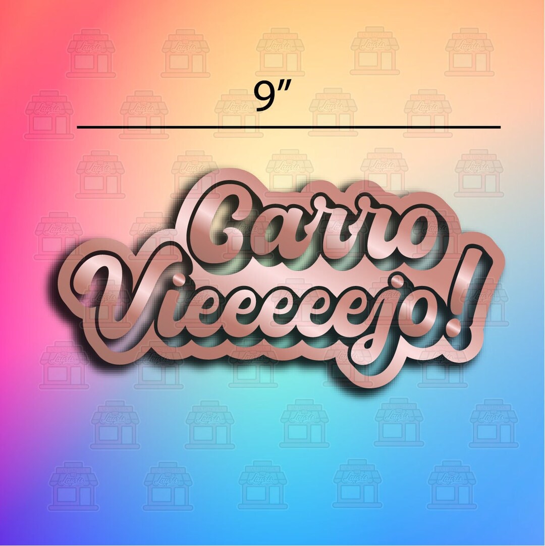 Old Car Wendy Guevarra Sticker Decal 9 Rose/pink Gold. - Etsy