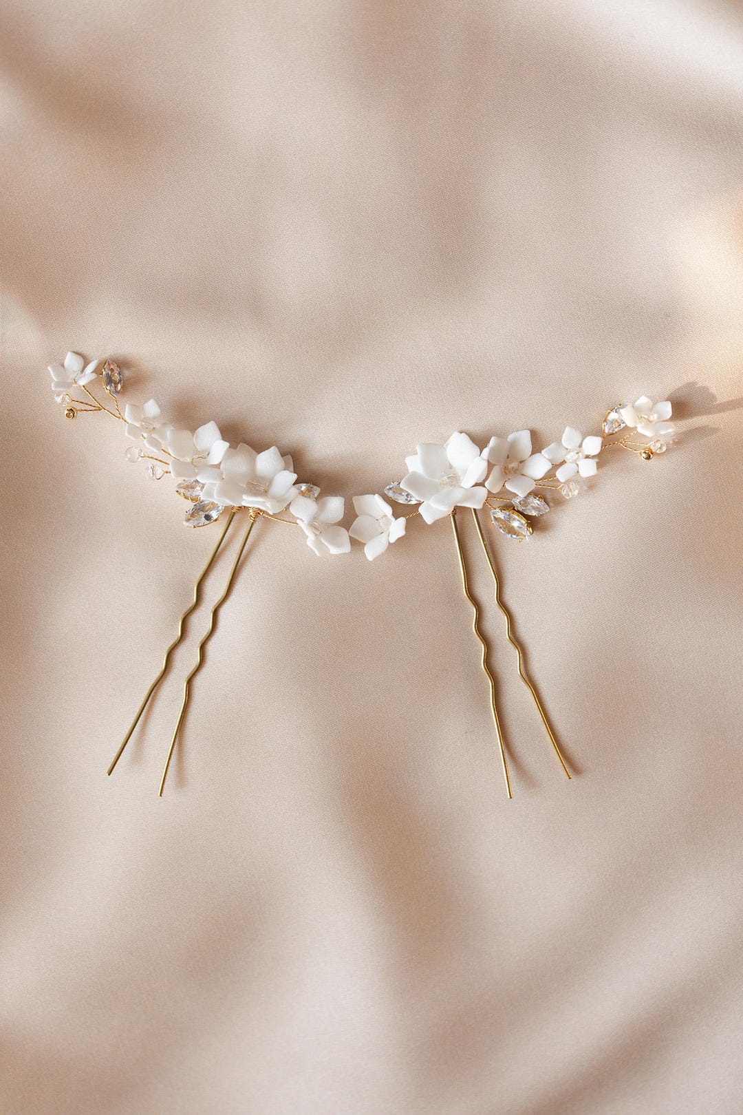 Boho Wedding Hair Pins, Flowers Hair Piece, Boho Bridal Jewelry ...