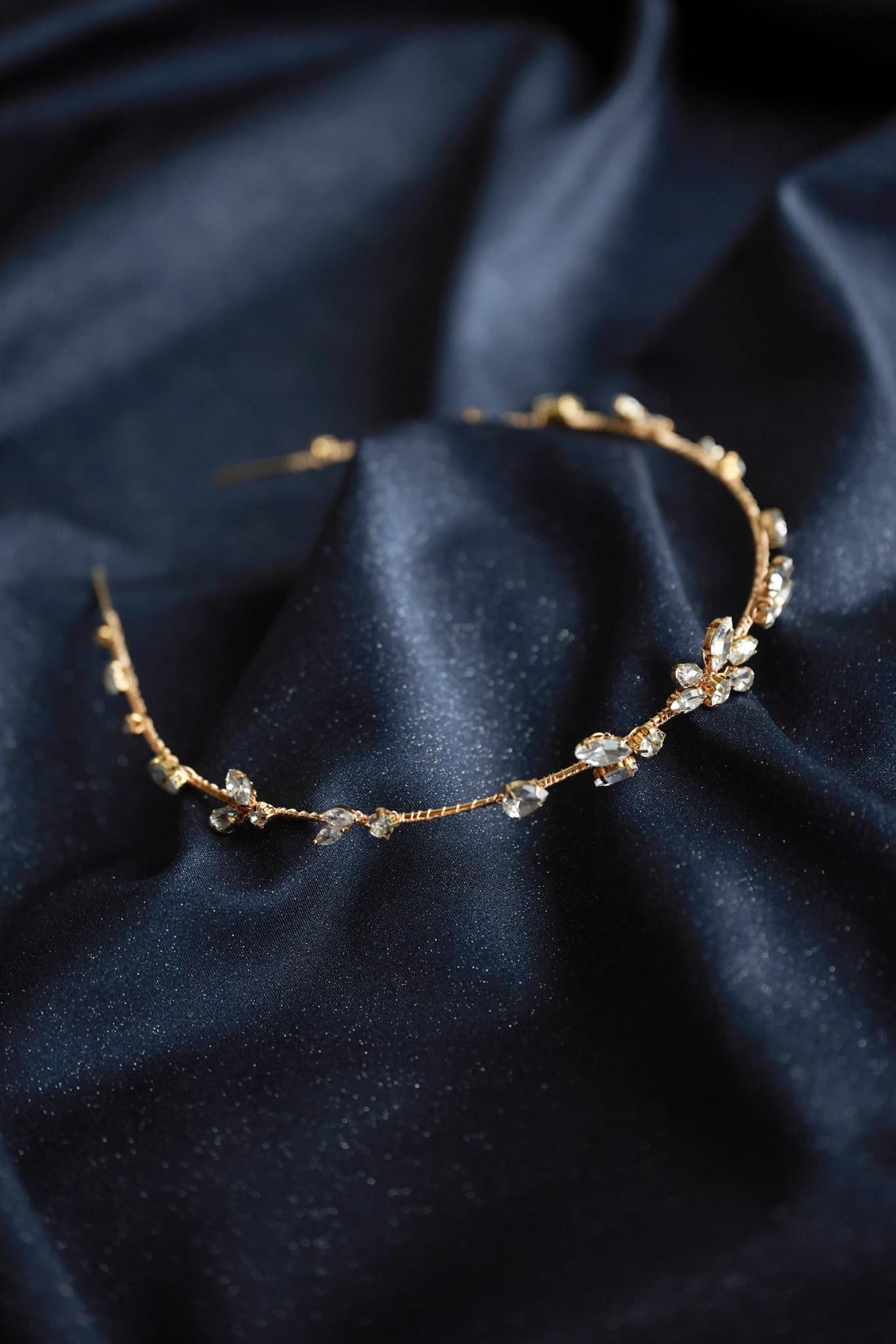 Subtle Tiara With Sparkling Cubic Zircons, Wedding Headband, Bridal ...
