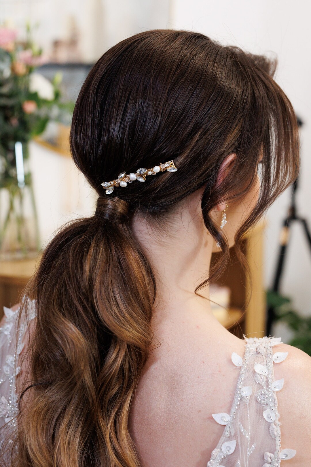 Pearl Hair Clip, Wedding Hair Pins With Pearls, Pearls Hair Barrettes ...