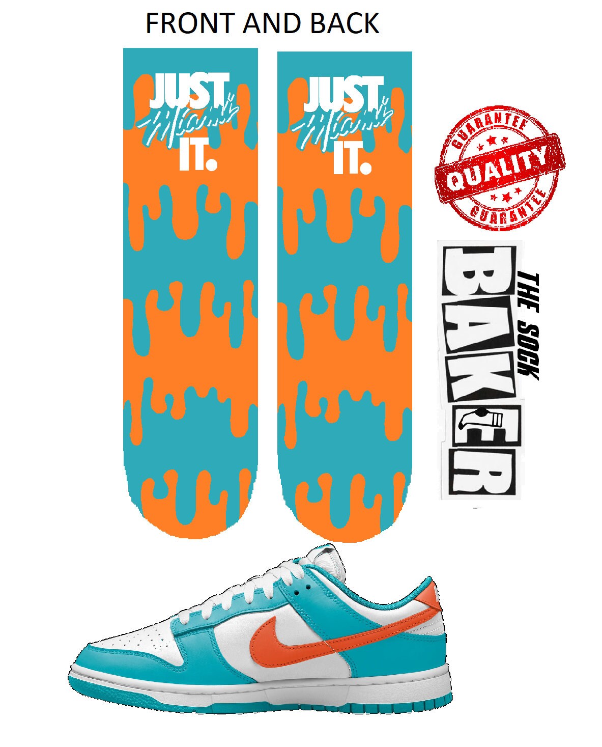 MIAMI DUNKS SOCKS - Etsy