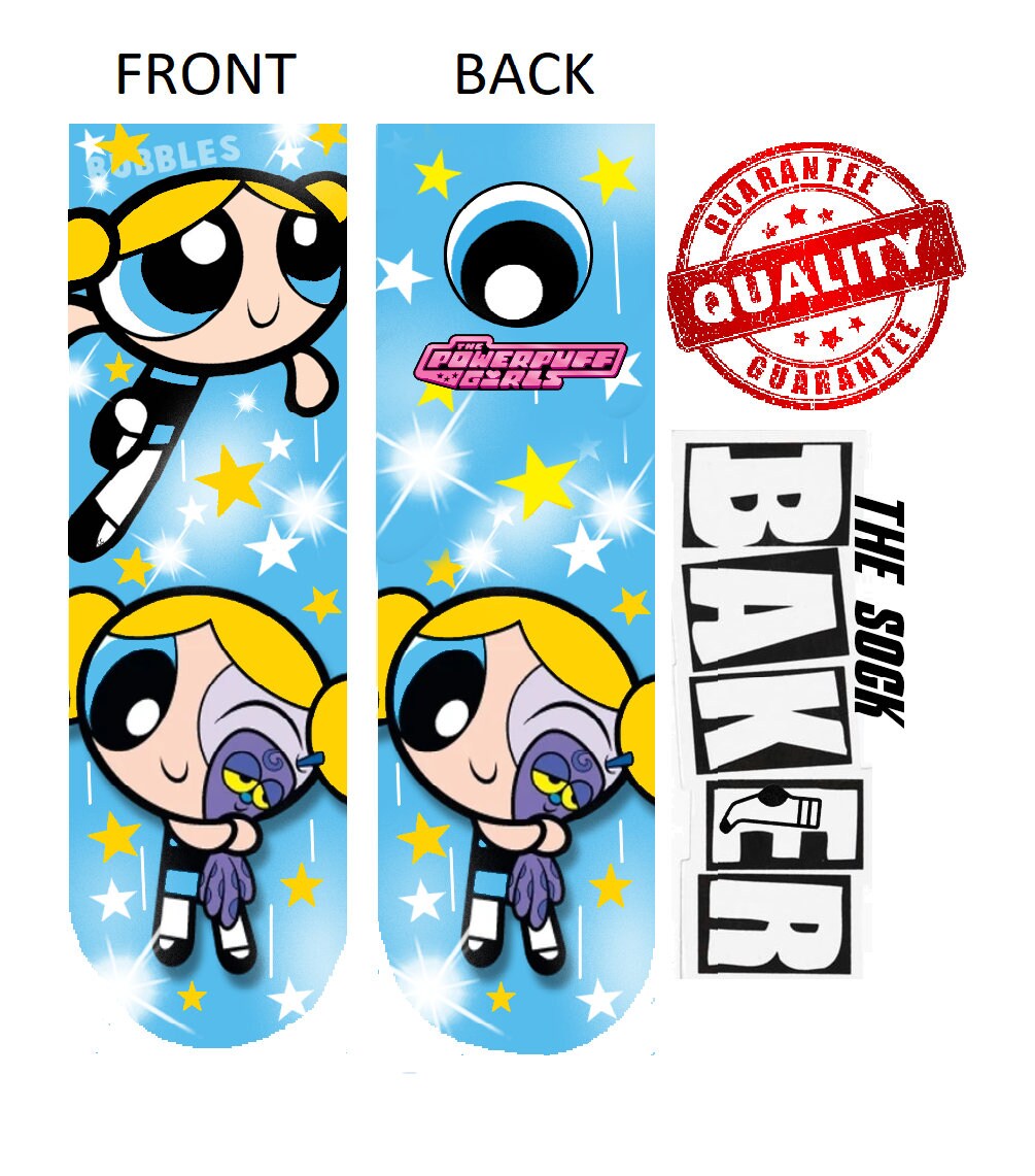 BUBBLES /powerpuff Girls Socks - Etsy