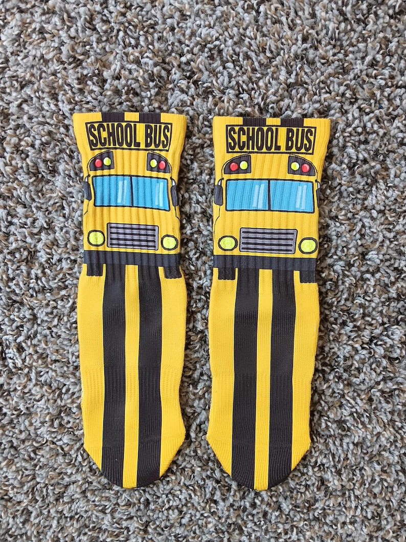 School Bus Socks - Etsy