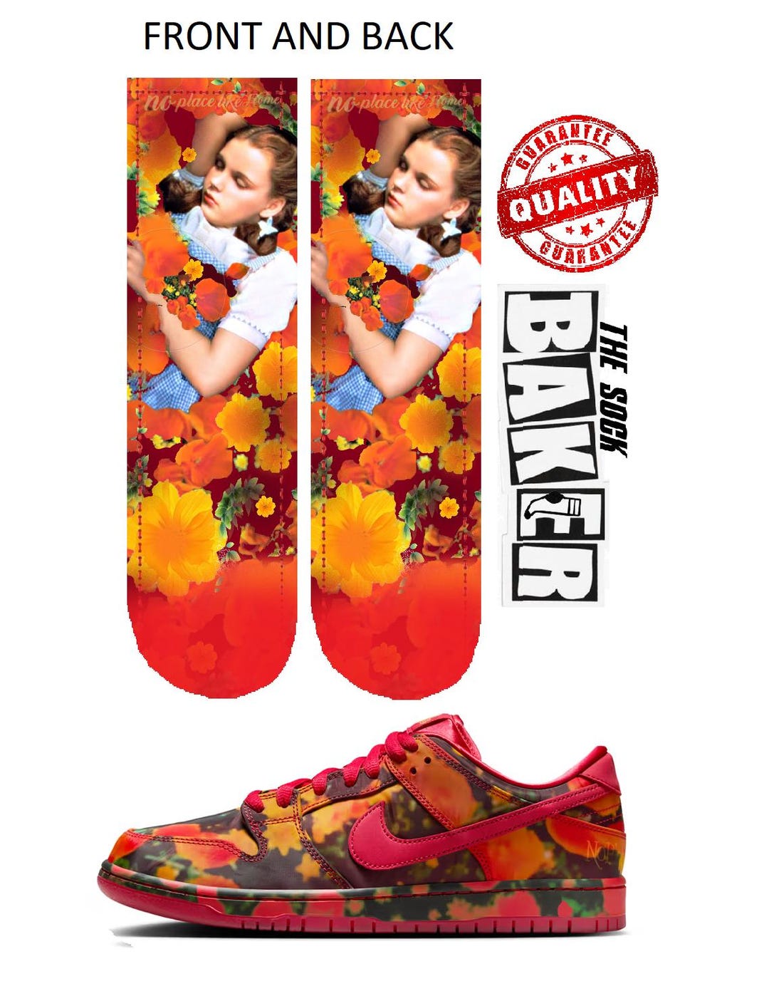 Wizard of Oz Inspired Dunks Socks - Etsy