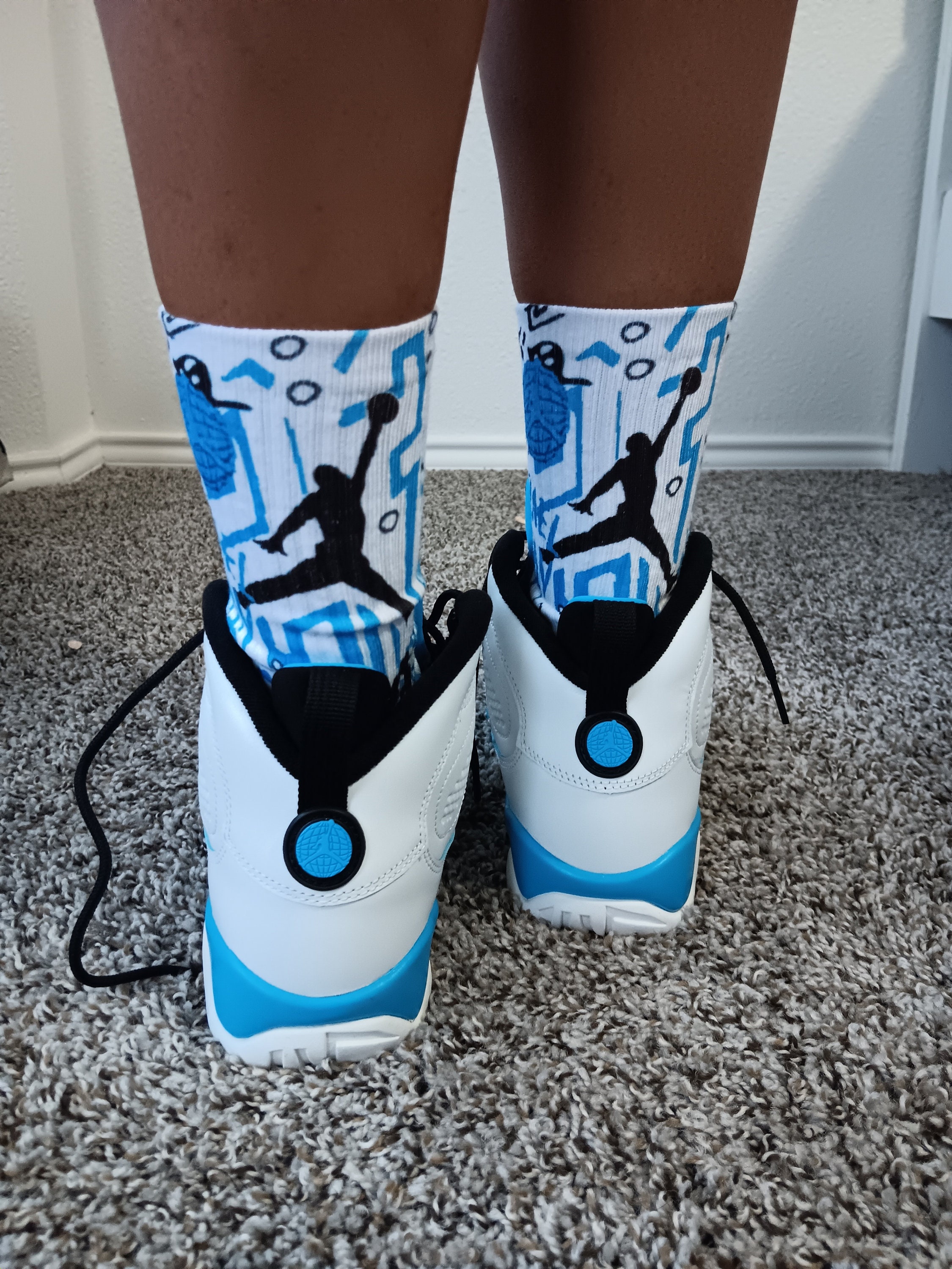 Powder Blue 9s Socks - Etsy