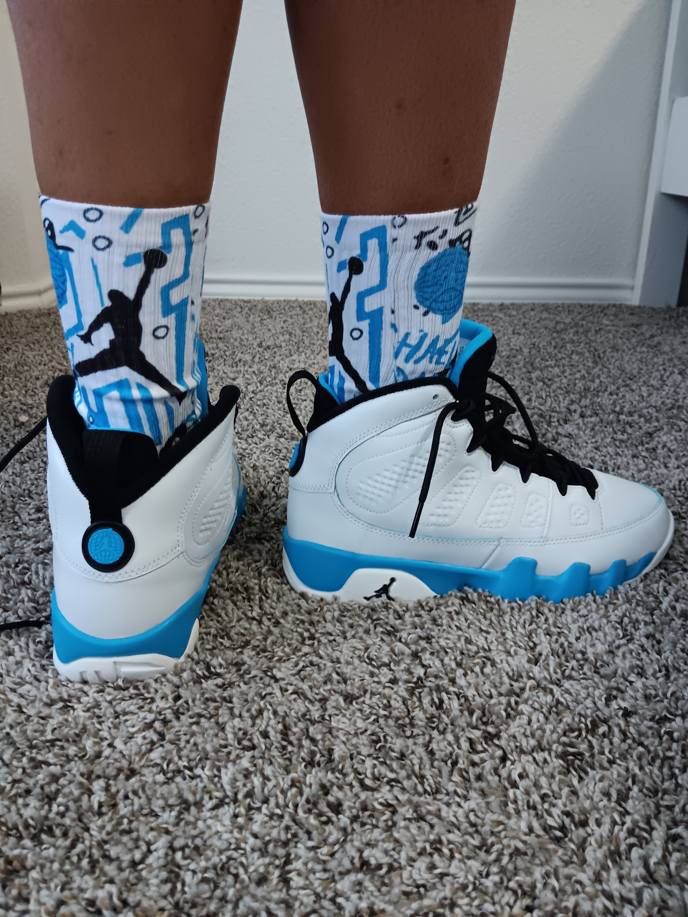 Powder Blue 9s Socks - Etsy