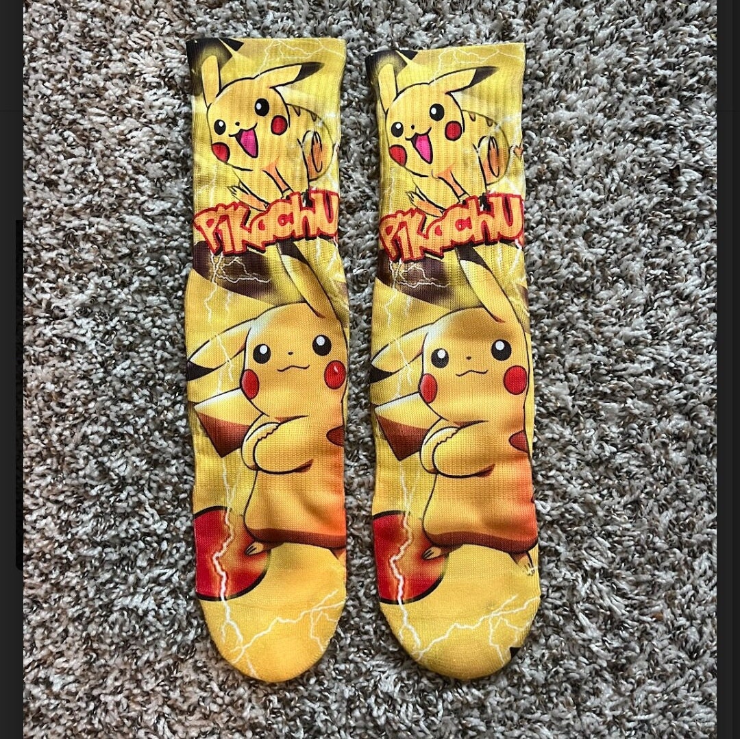 Pikachu Socks - Etsy