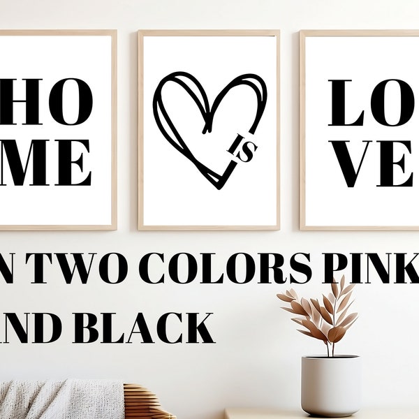Family of 3 Digital Print - Etsy