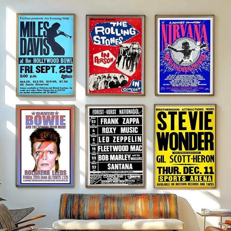 Concert Posters - Etsy