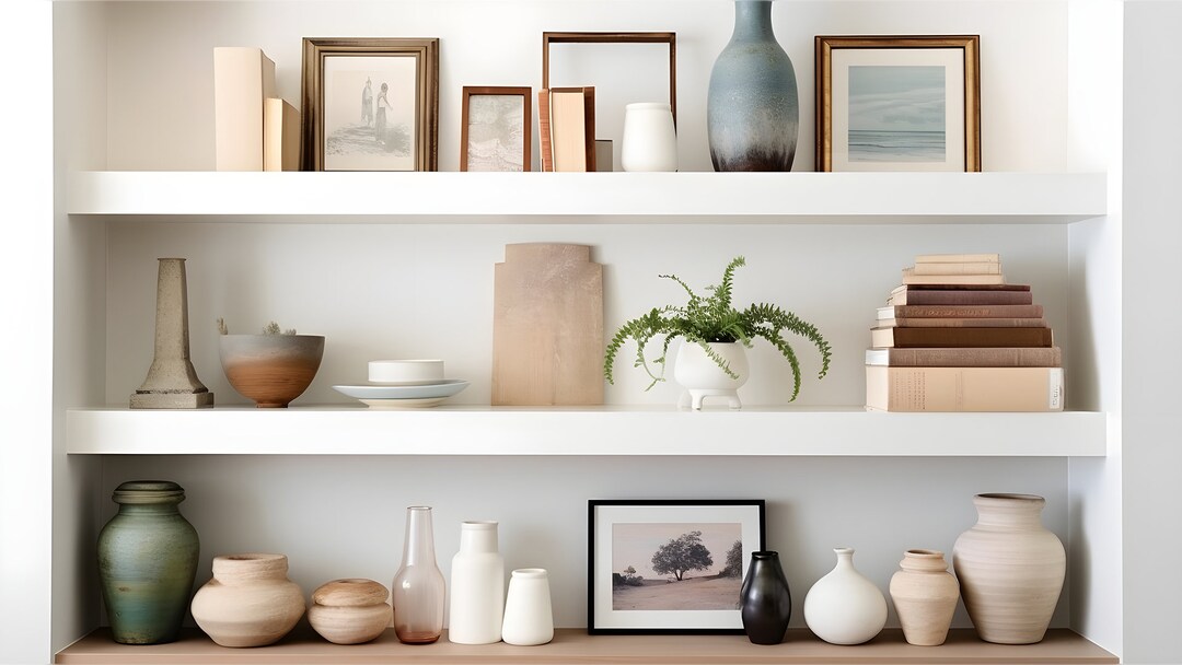 Bookcase Zoom Background | Clean Modern | Minimal | Work From Home ...