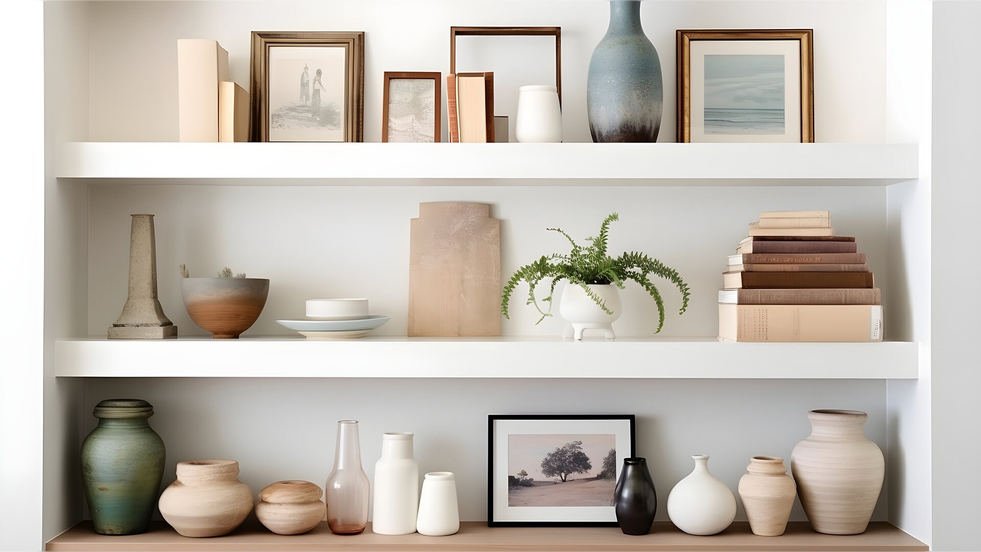 Bookcase Zoom Background | Clean Modern | Minimal | Work From Home ...