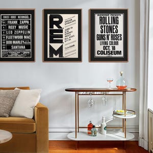 Vintage Concert Posters | Band Posters | Music Lover Collection | Retro ...