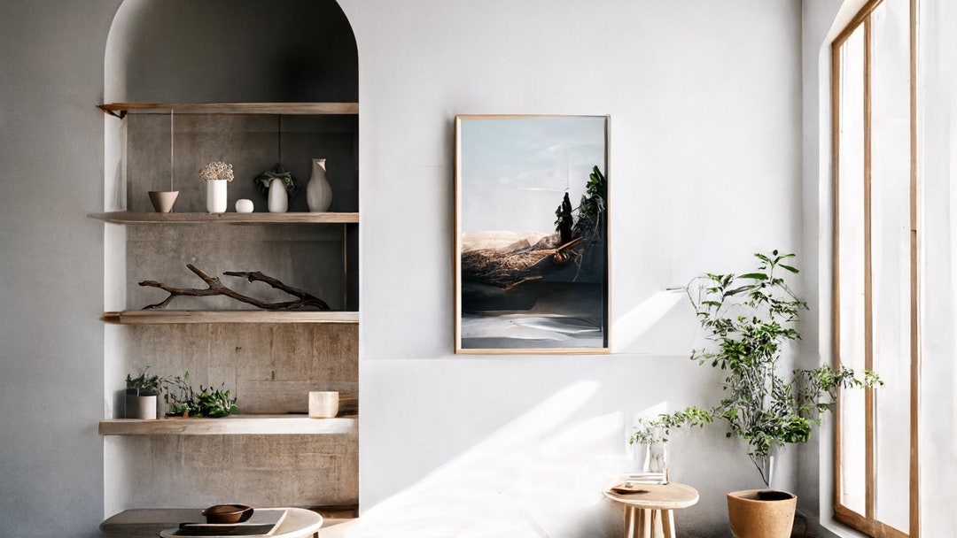 Minimalist Haven: Zoom Background Office | Bookcase Zoom Background ...