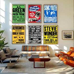 Vintage Concert Posters | Band Posters | Music Lover Collection | Retro ...