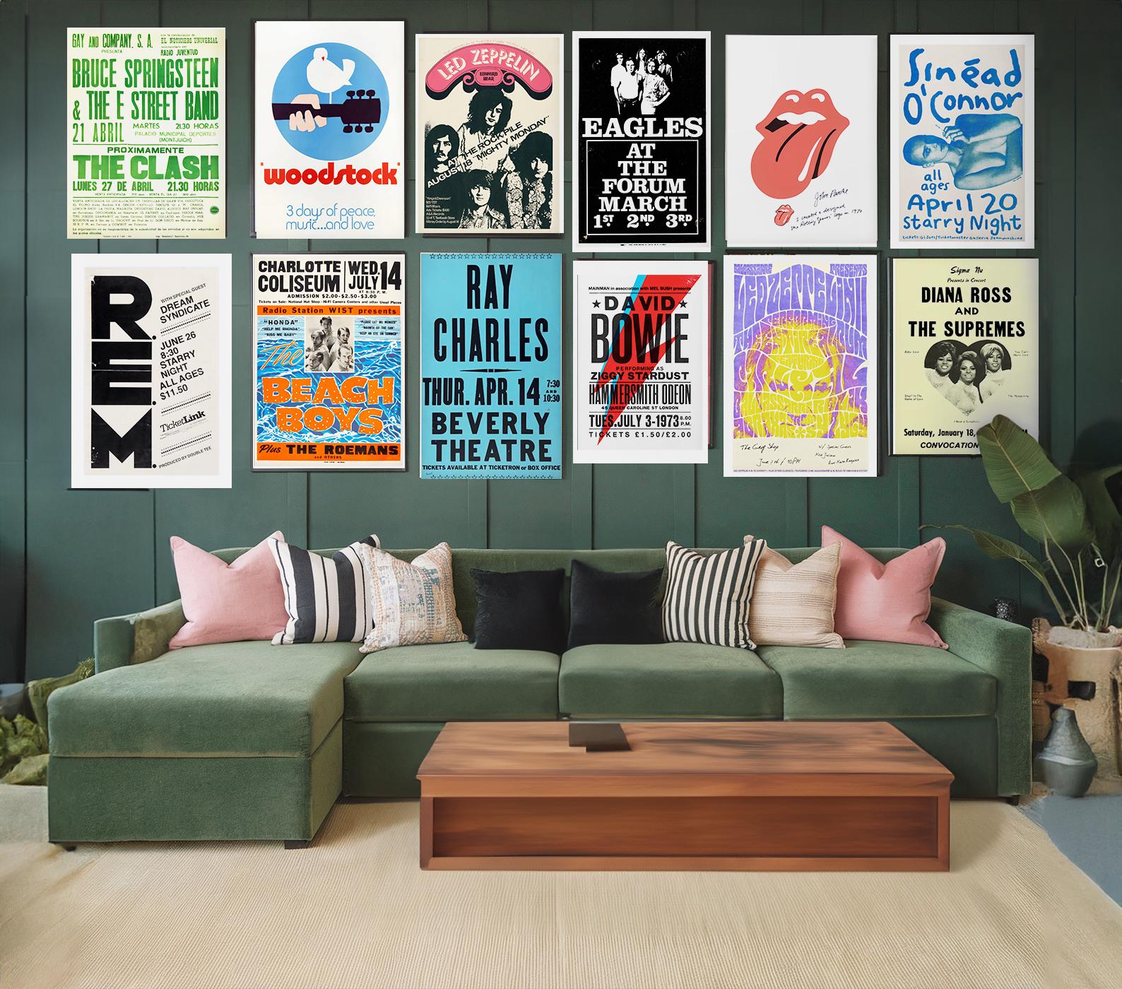 Vintage Concert Posters | Band Posters | Music Lover Collection | Retro ...