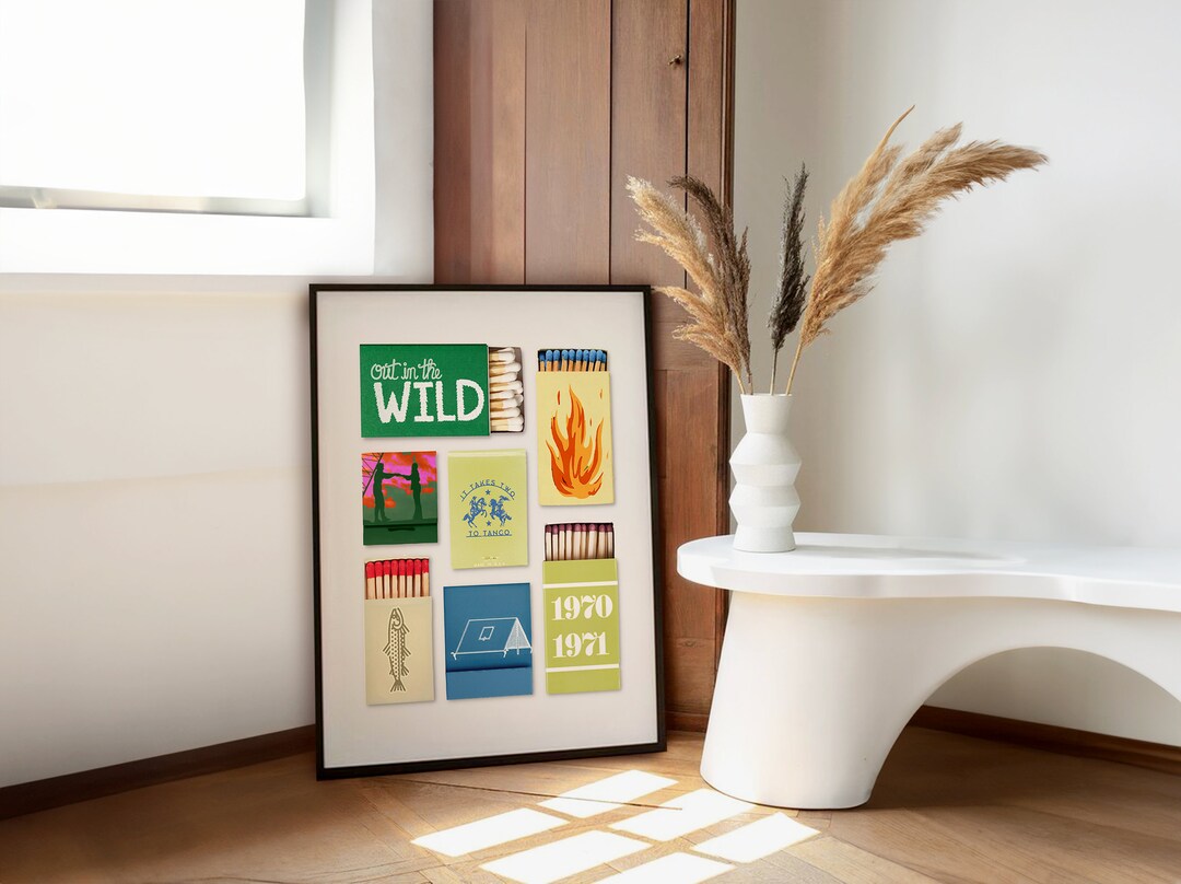 CUSTOM MATCHBOX Print Personalized Match Art Digital Poster Digital ...