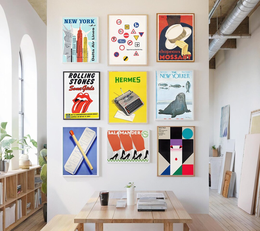 MEGA BUNDLE of Maximalist Posters | Eclectic Wall Art | Vintage Prints ...