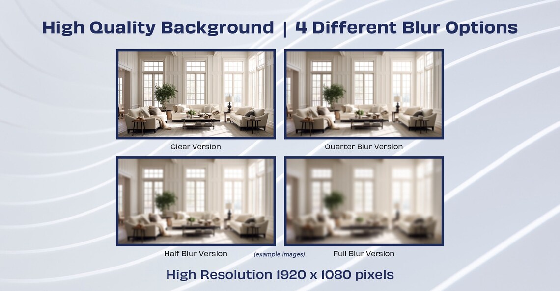 Minimalist Zoom Background Light Blur & No Blur - Etsy