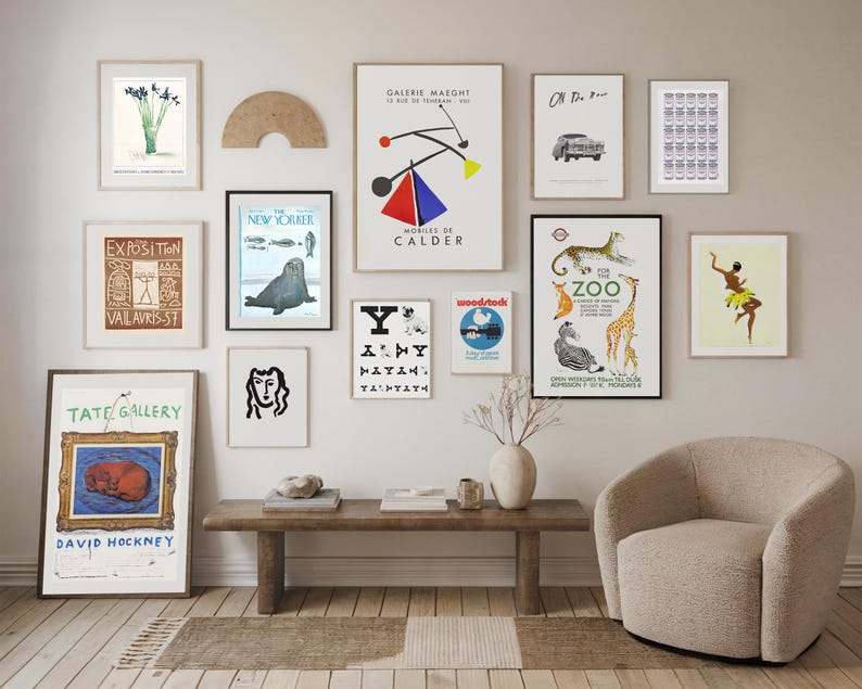 2500+ Vintage Poster Bundle | Eclectic Wall Art | Maximalist Gallery ...