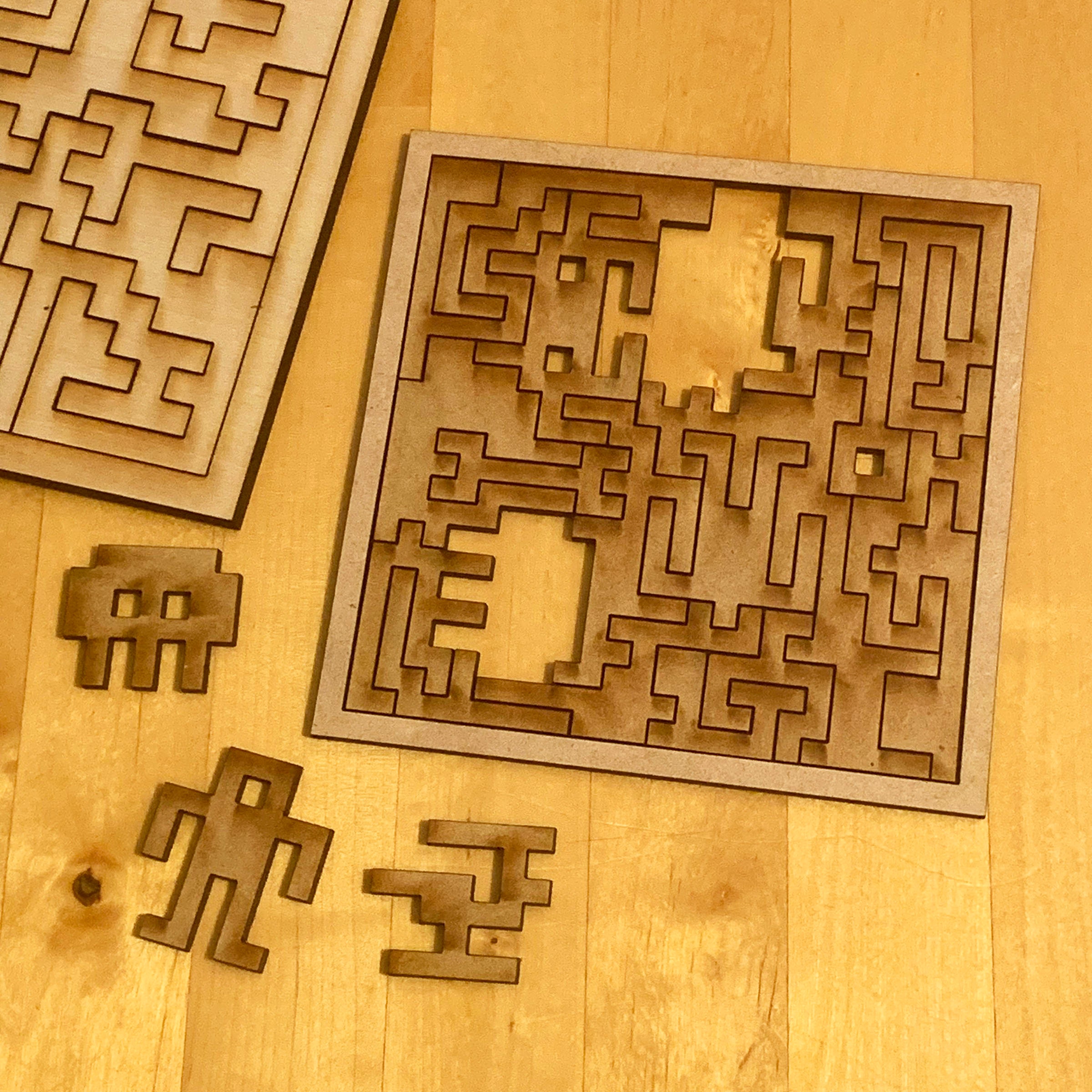 2 Pixel Puzzle Templates Instant Download for Laser Cutting and ...