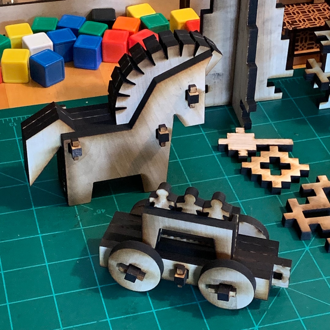Trojan Horse Instant Digital Download Template for Laser Cutting and ...