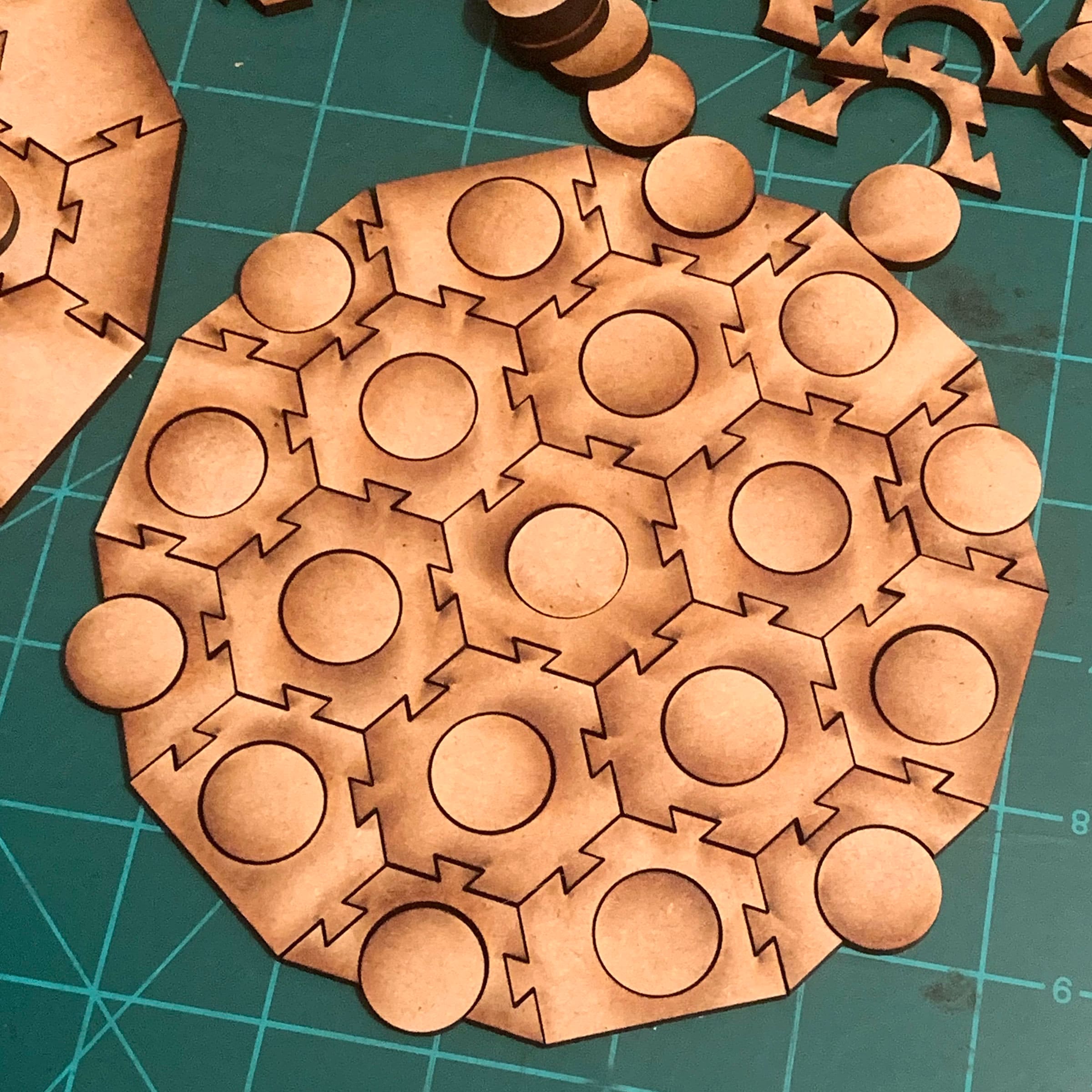 The Infinite Hex Game Board Instant Download Template for Laser Cutting ...