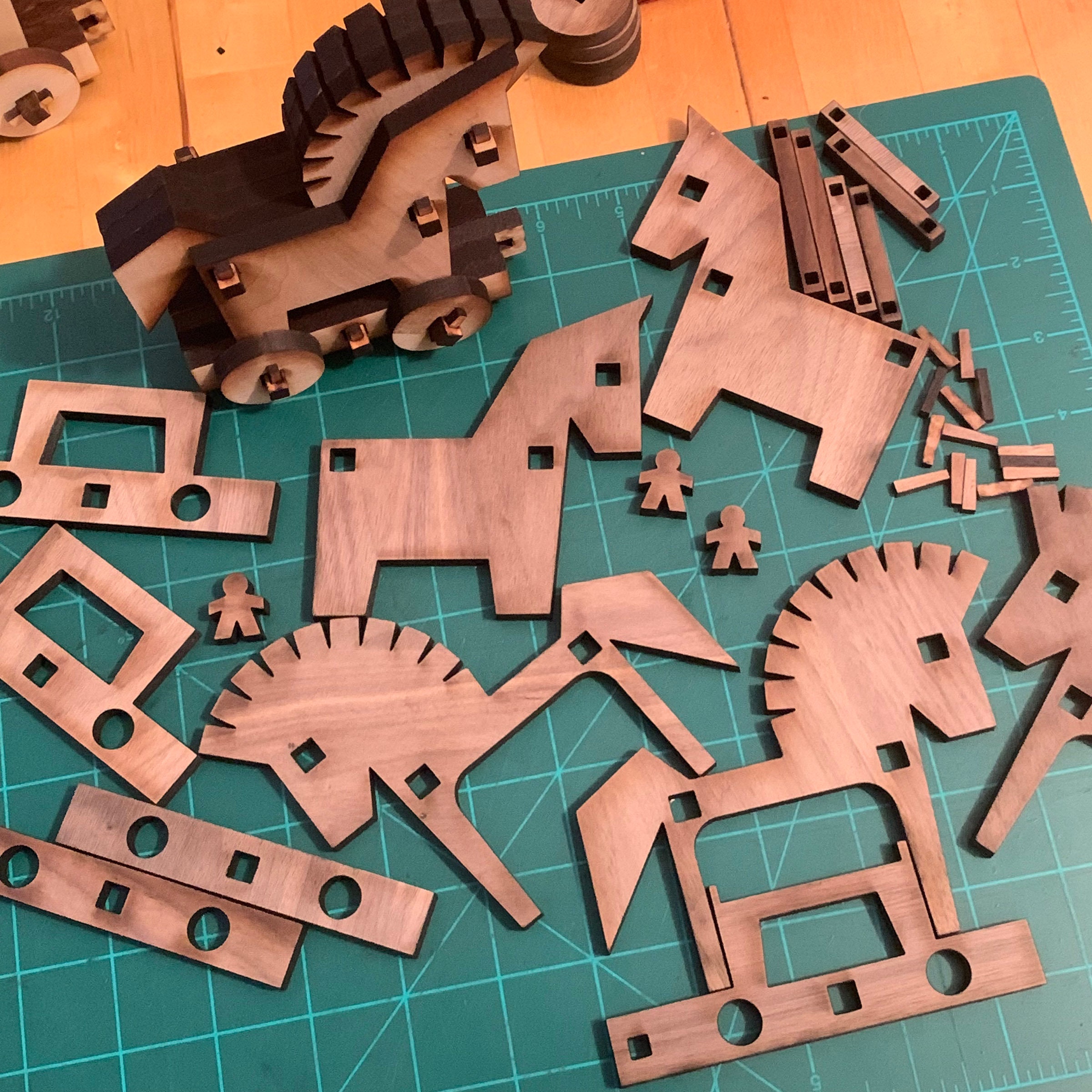 Trojan Horse Instant Digital Download Template for Laser Cutting and ...