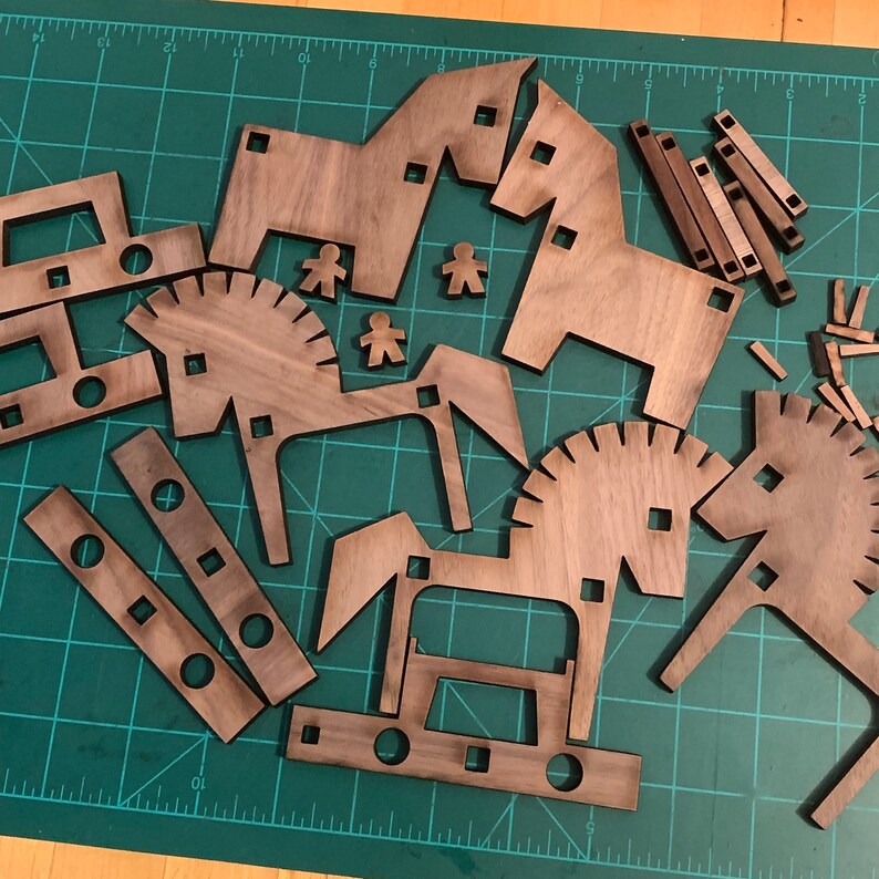Trojan Horse Instant Digital Download Template for Laser Cutting and ...