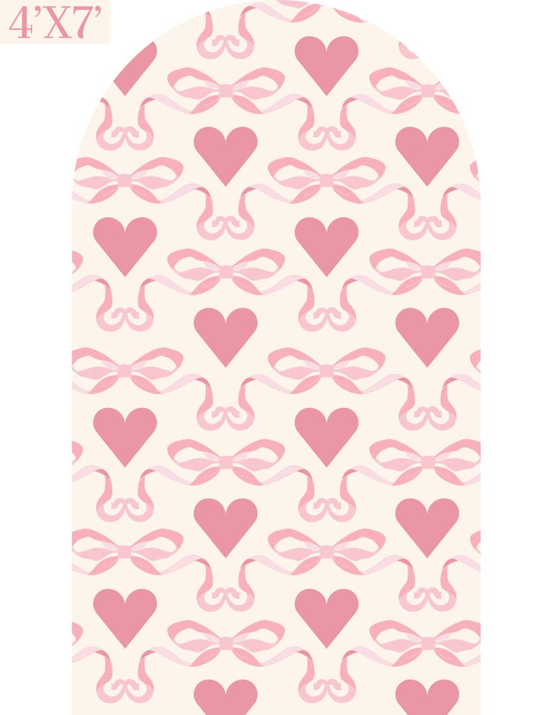 Valentine's Day Arch Backdrops, Set of 5, Galentines Day Party, Decor ...