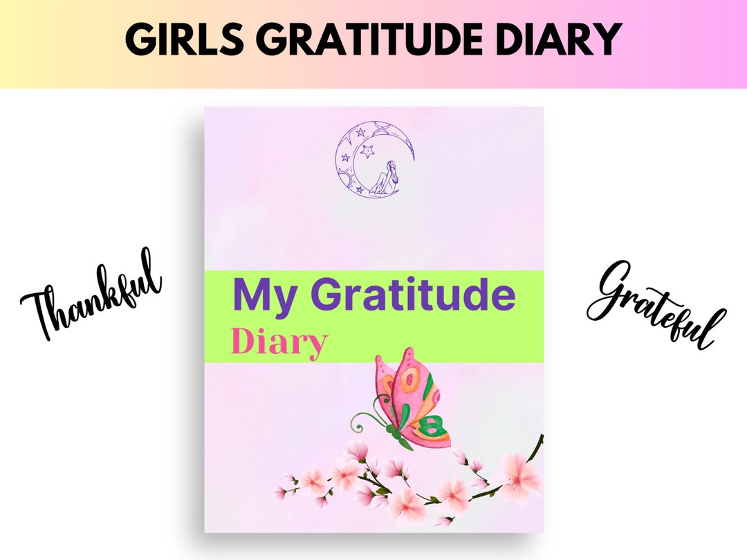 Gratitude Journal for Girls, Printable Gratitude Journal, Self-care for ...