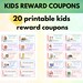 Kids Reward Coupons, Kids Gift, Motivational Gifts for Kids, Fun ...