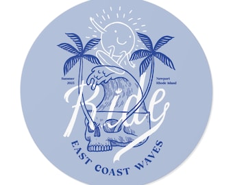 Ride East Coast Waves Sticker - Etsy