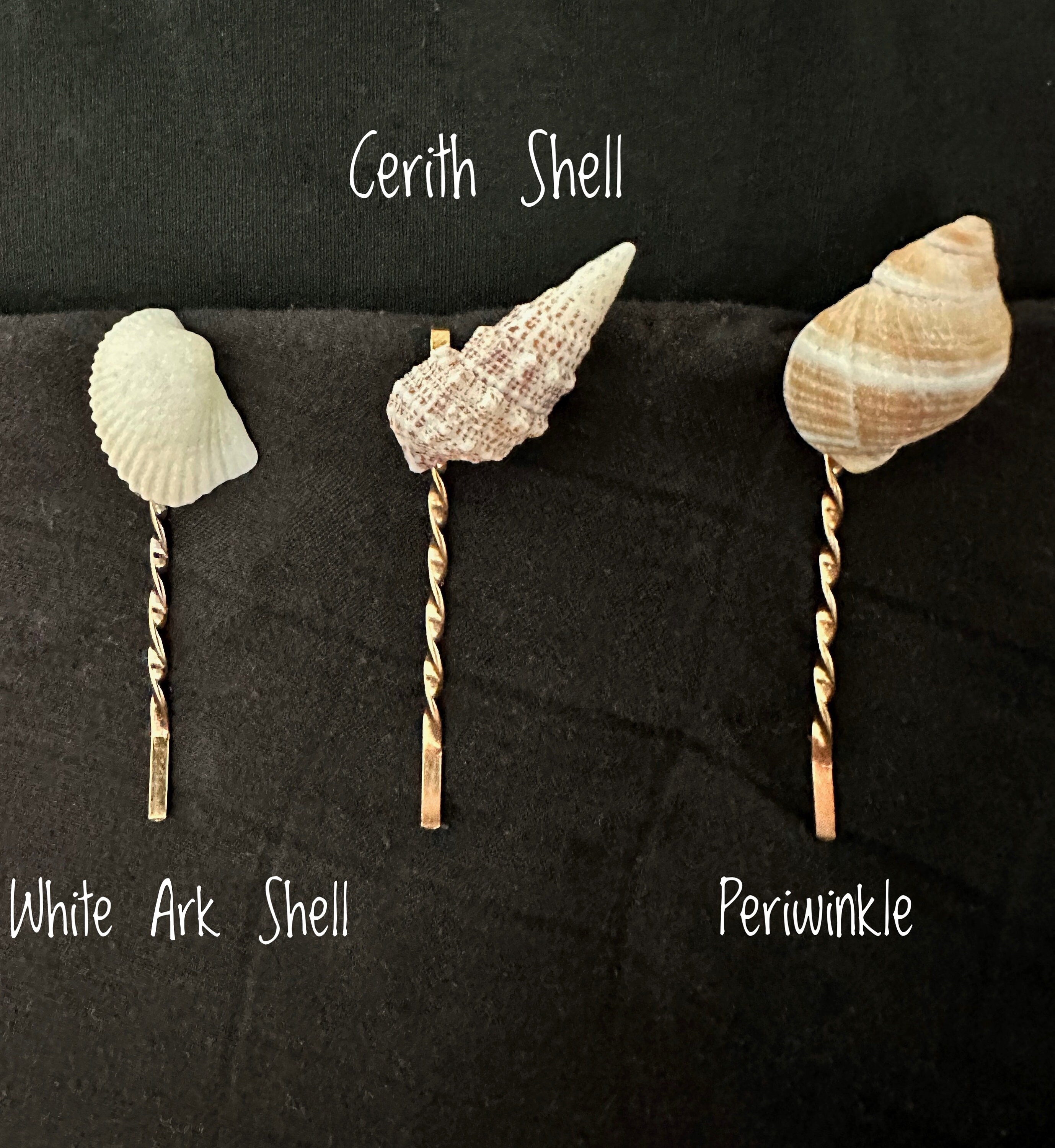 Seashell Bobby Pin Hairpin Gold or Silver - Choice of Shell - Etsy