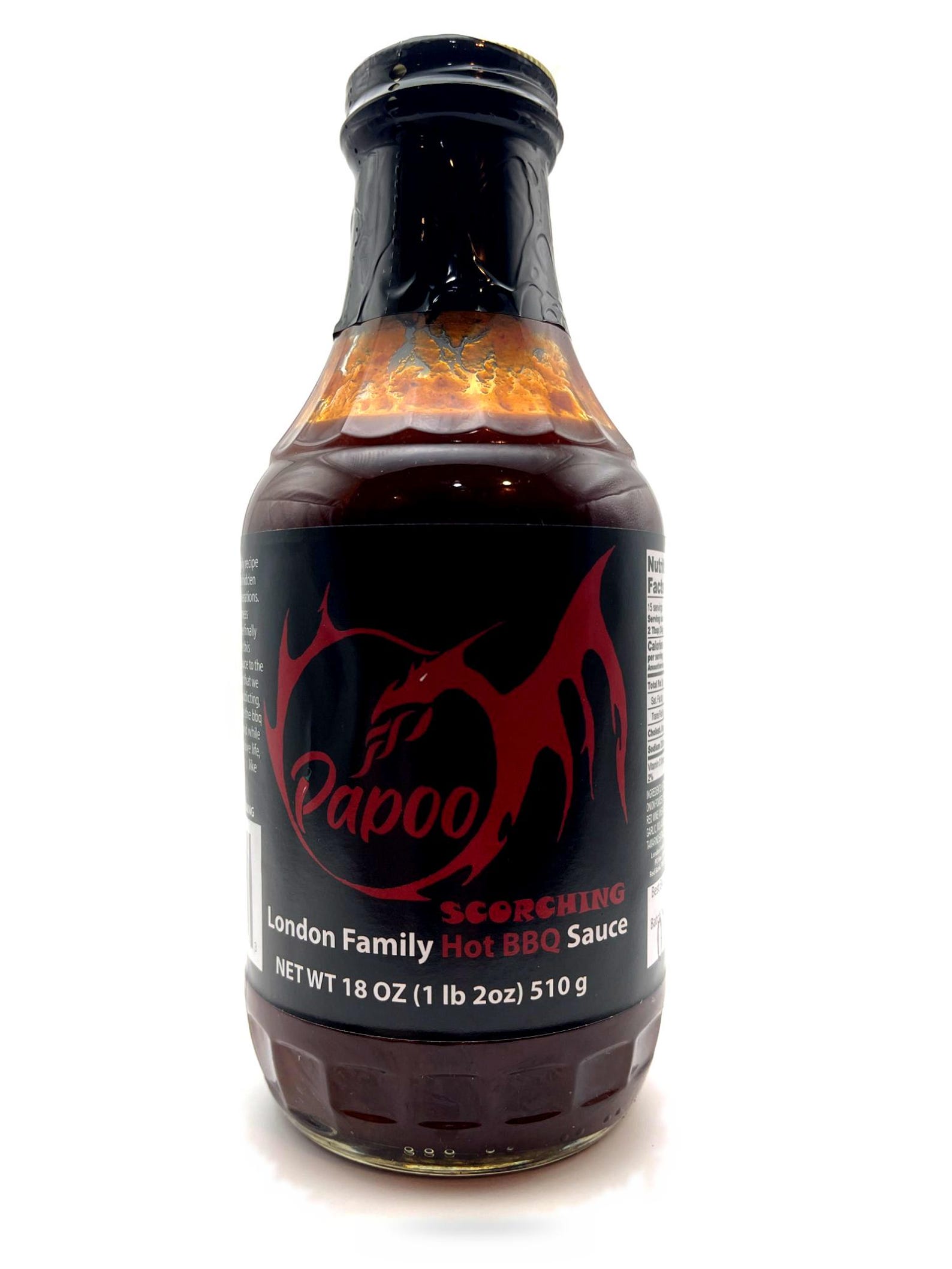 Papoo's Scorching Hot BBQ Sauce | Dragon Breath Pepper | Handmade Spicy ...