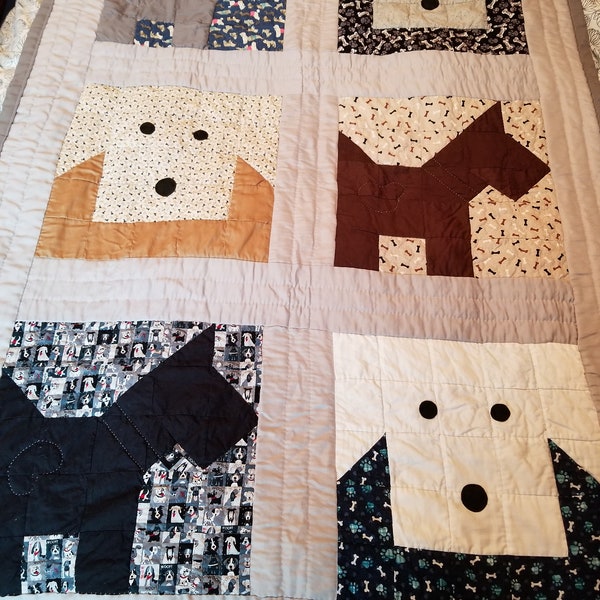 Dog Quilt - Etsy