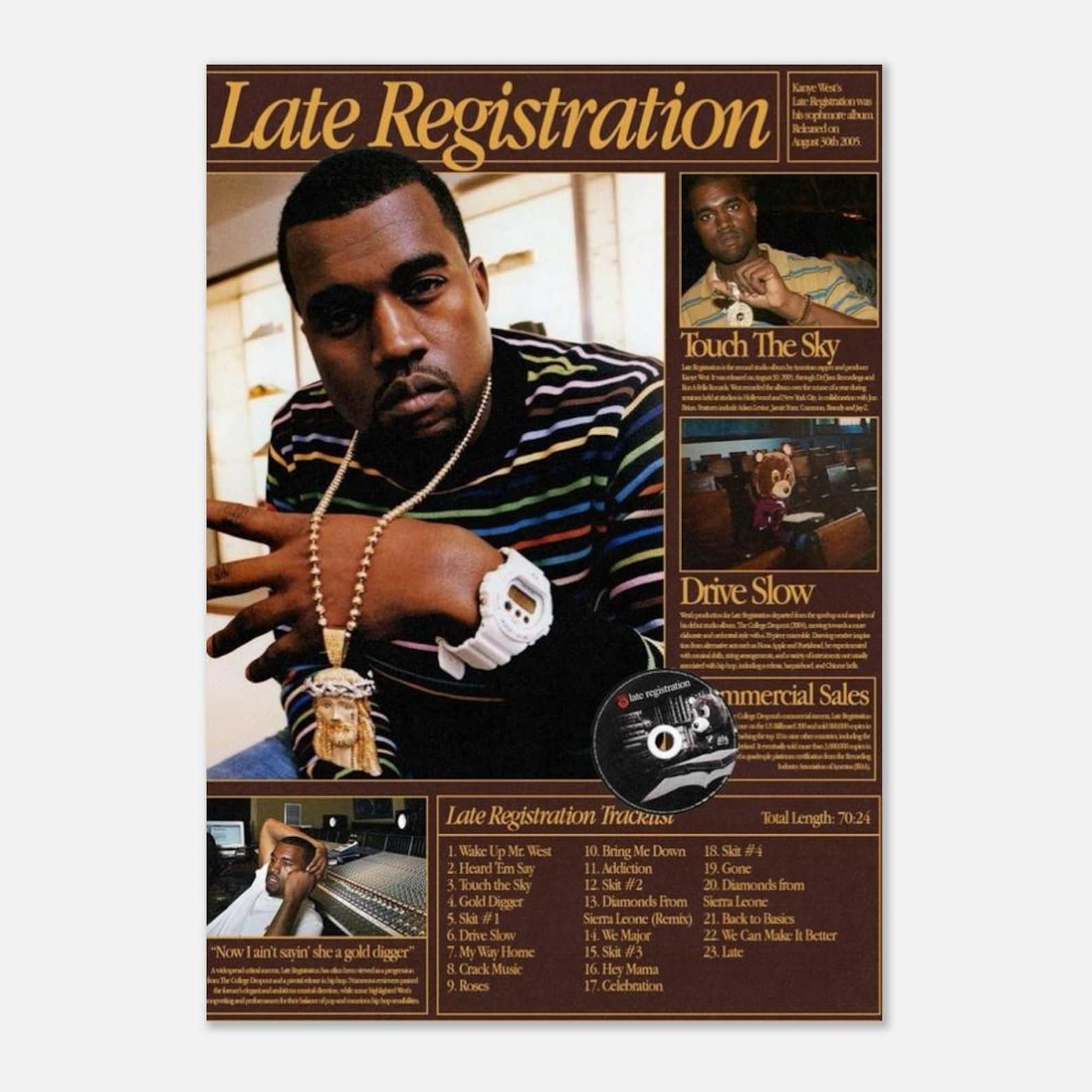 Kanye West late Registration Poster - Etsy