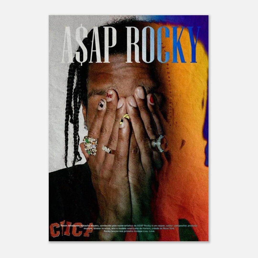 ASAP ROCKY Magazine Cover Poster - Etsy