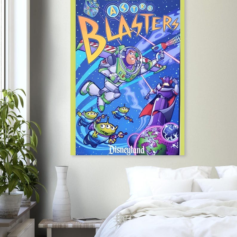 Buzz Lightyear Astro Blasters Premium Poster - Etsy