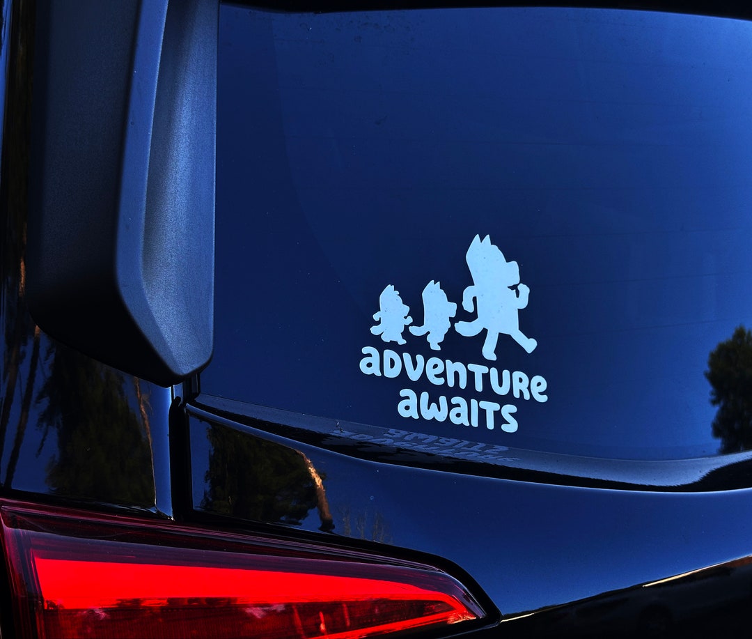 Adventure Awaits Decal / Bingo Decal / Sticker Family Blue / Sticker ...