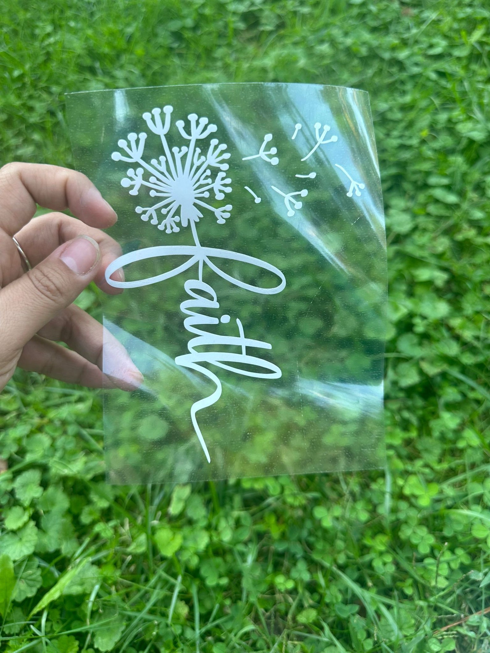 White Faith Decal Vinyl, Christian Decal Vinyl, Bumper Sticker - Etsy